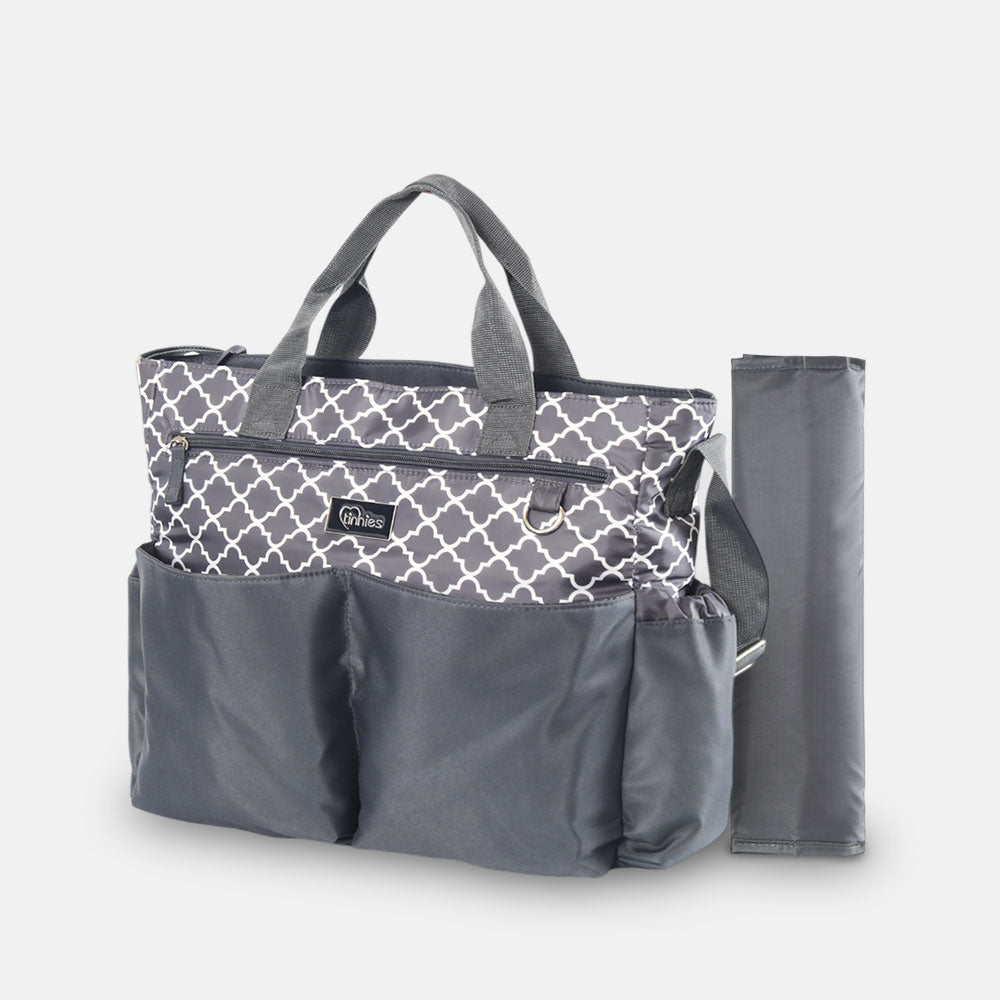 TINNIES BABY DIAPER BAG GREY– Tinnies